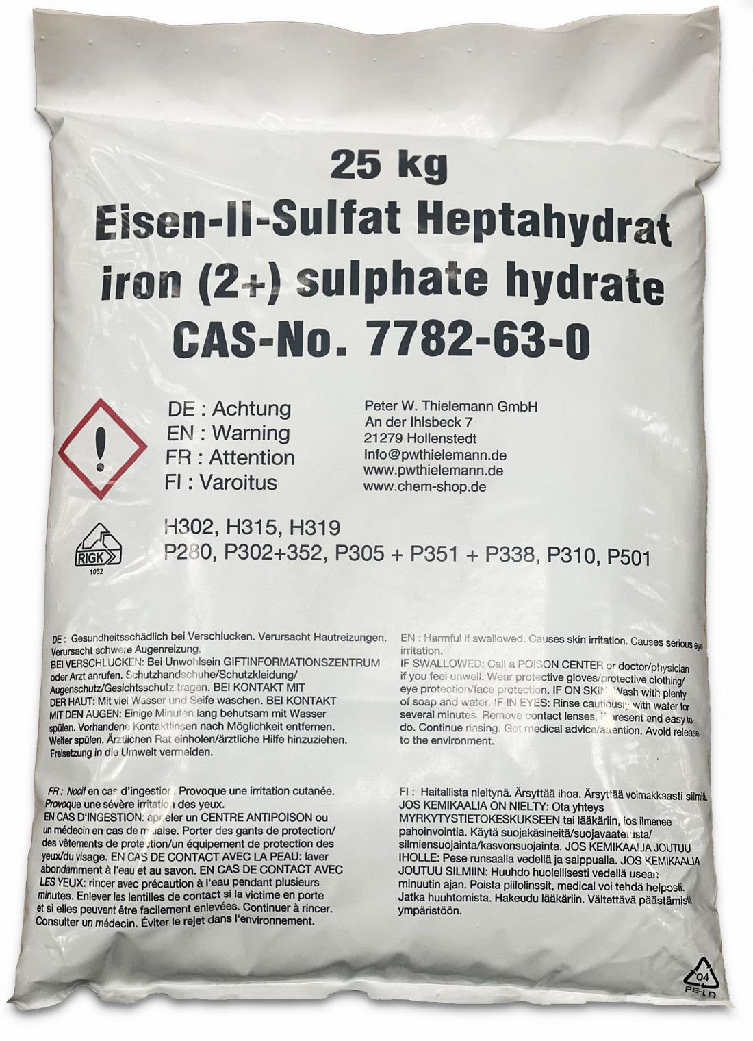 Ferrous Sulphate - Soluble Iron | Pitchcare