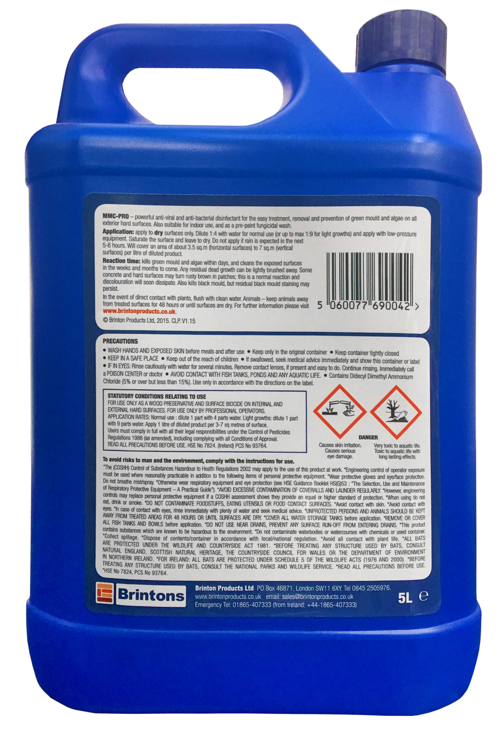 MMC Pro Hard Surface Cleaner 5L | Pitchcare